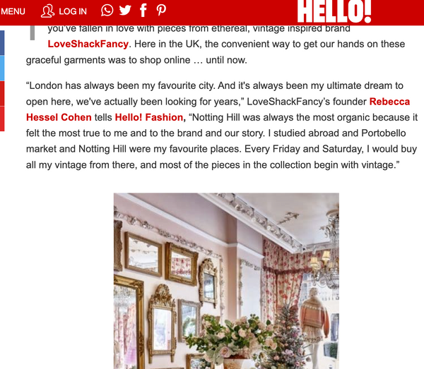 Love Shack Fancy founder - Rebecca Hessel Cohen - O Pioneers